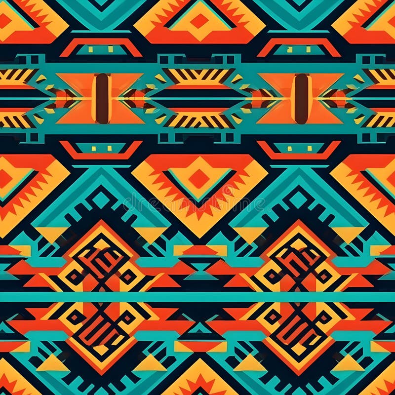 Unleash Your Creativity with Seamless Aztec Patterns Stock Illustration ...