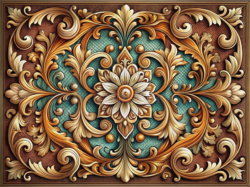 Exquisite Black and White Scroll Engraving Patterns a Collection of ...