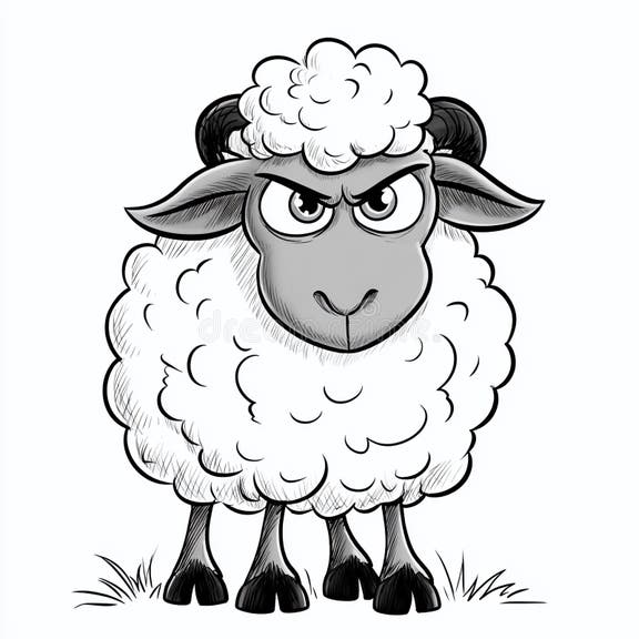 Dynamic Angry Sheep Full Body Illustration Expert Visual Prompt ...