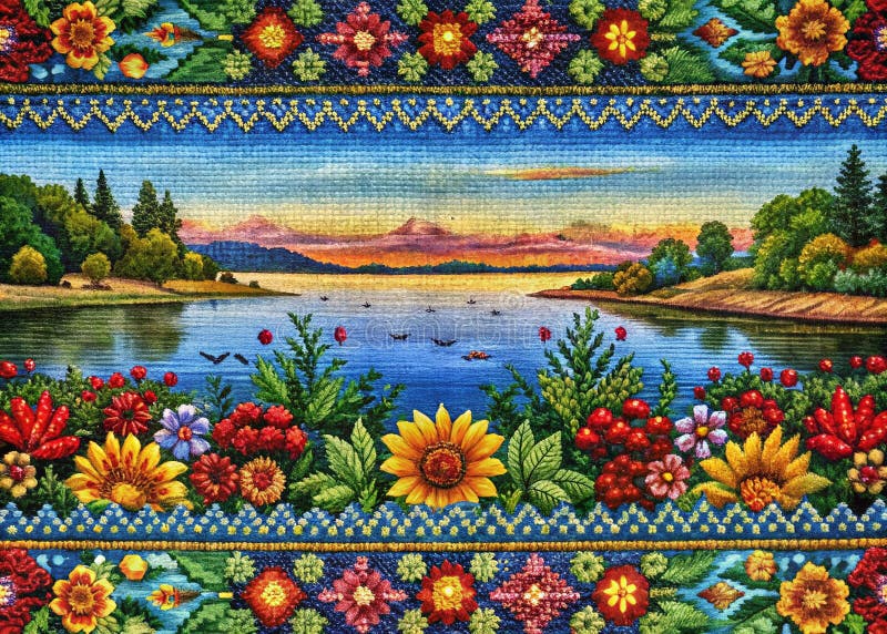 Captivating Ukrainian Embroidery Border Patterns Stock Illustrations ...