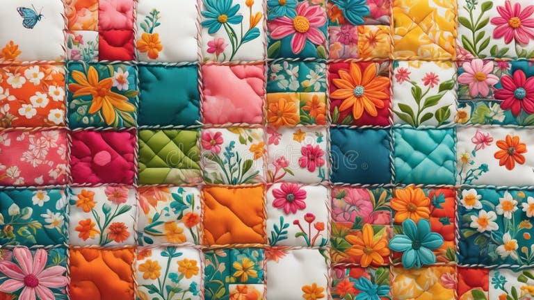 Unleash Your Creativity with Vibrant Patchwork Patterns for Fabric Design Explore a Spectrum of ...