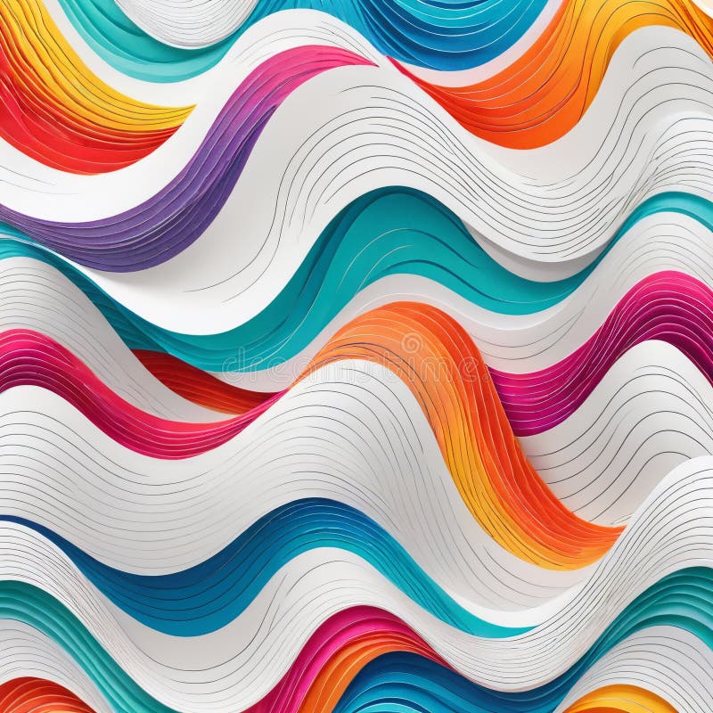 Elegant HandDrawn Wavy Line Journaling Page Template for Creative ...