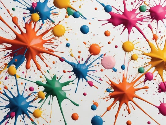 Vibrant Animal Print Paint Splatter Background Perfect for Creative ...