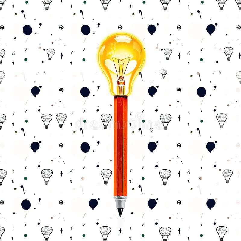 Unleash Your Inner Innovator a Fusion of Pencil and Lightbulb for Creative Problem Solving and ...
