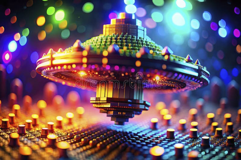 Detailed Pixelated Spaceship Asset Vibrant Retro SciFi Design Element ...