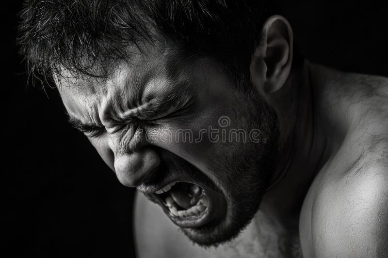 Unleashed Emotion: Deep Expression of Raw Anger, Capturing Intensity ...