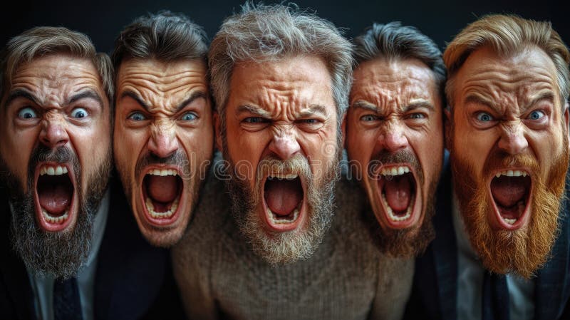 Unleashed Emotion: Deep Expression of Raw Anger, Capturing Intensity ...