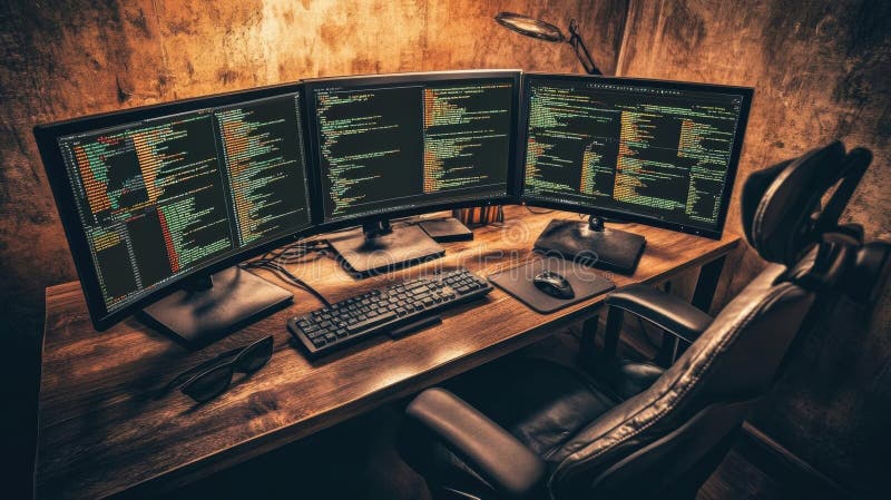 Unleashing Creativity through Coding. Innovative Programming on a Monitor Stock Photo - Image of ...