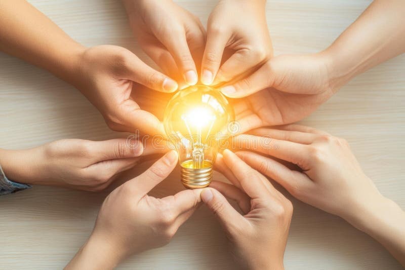 Unleashing Creativity through Teamwork. Teamwork and Strategic Planning Concept Stock Photo ...