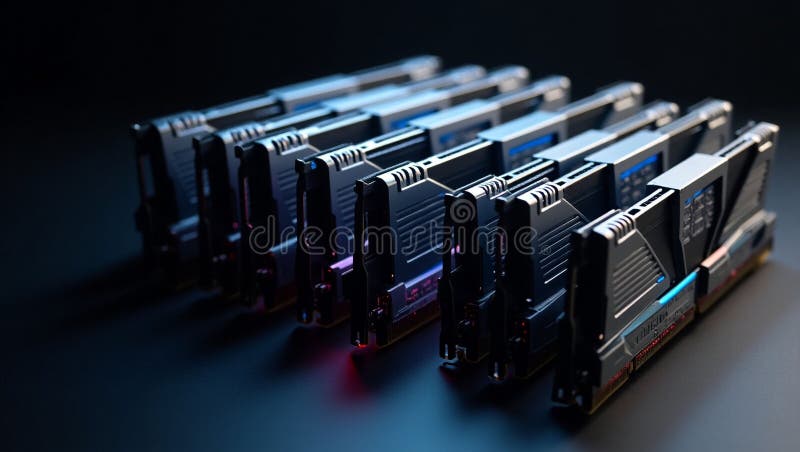 Unleashing Futuristic Speed with Advanced RAM Modules Illuminating ...