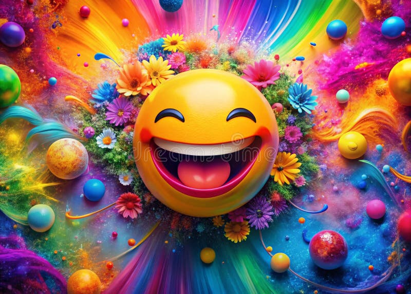 Unleashing Inner Joy Exploring Abstract Emoji Art Capturing Euphoric ...