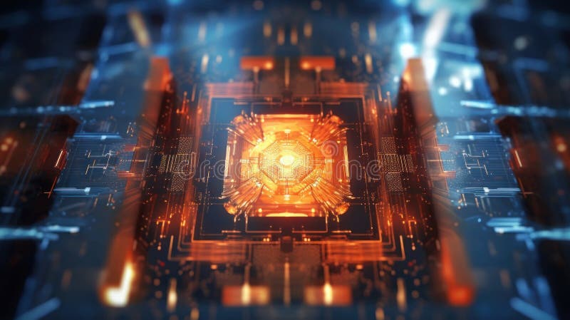 Unleashing Quantum Potential: the Principle of a Quantum Computer Stock ...