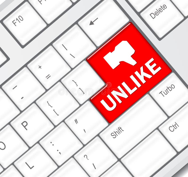 Unlike concept stock illustration. Illustration of media - 21571618