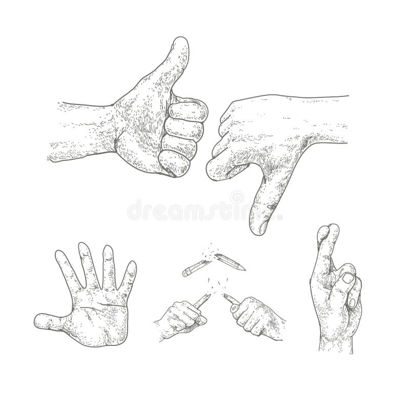 Unlike stock vector. Illustration of annoy, sketch, finger - 34503133