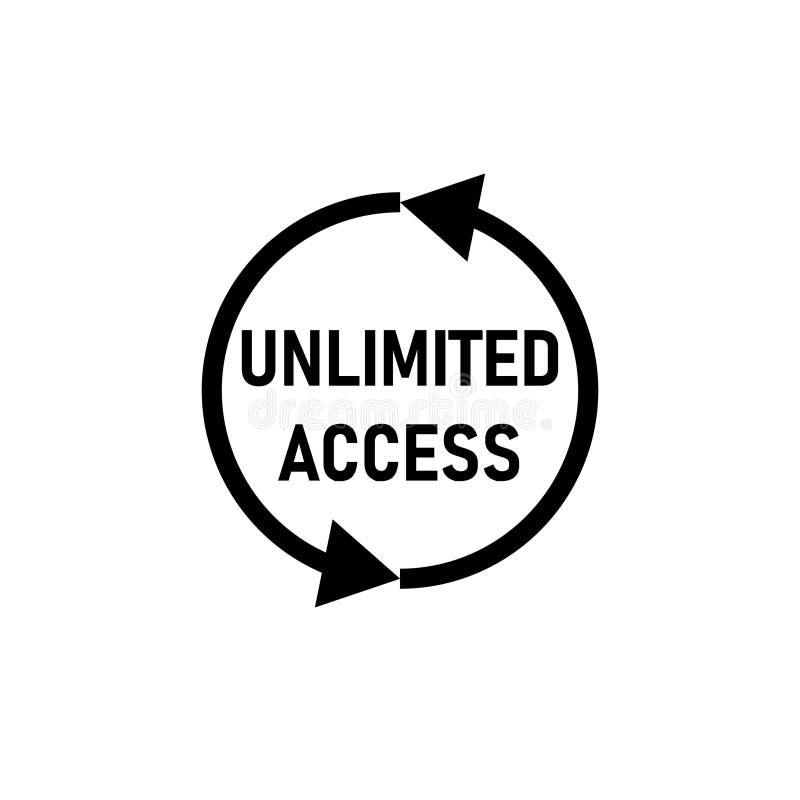 Unlimited Access Icon Stock Illustrations – 192 Unlimited Access Icon ...
