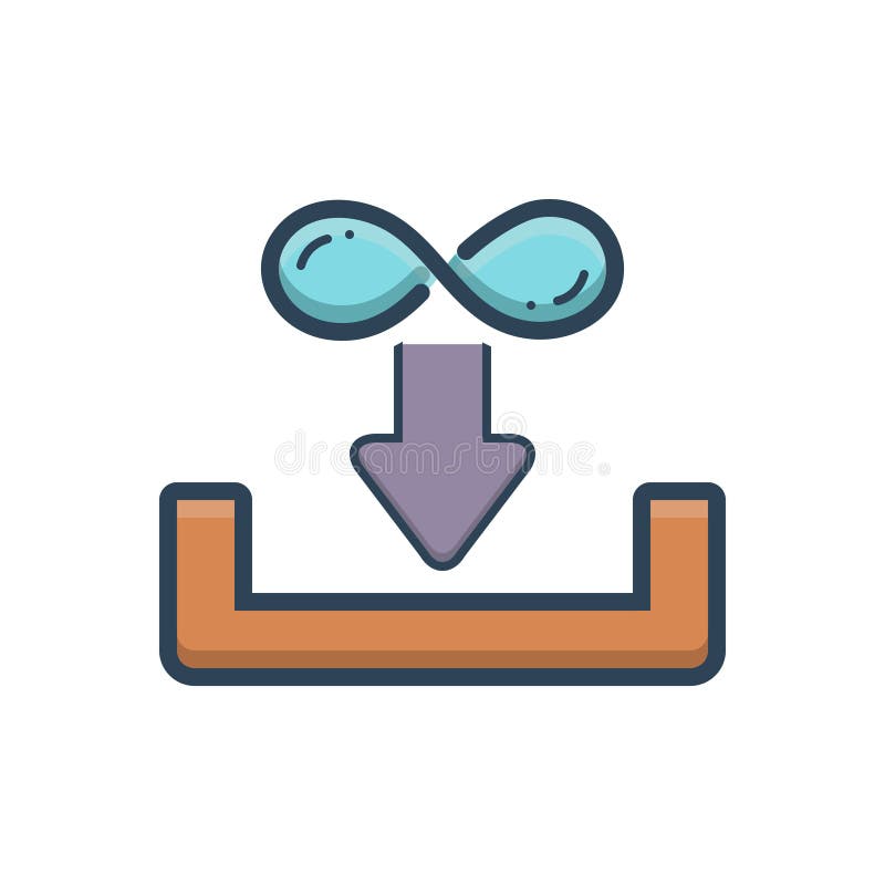 Color Illustration Icon for Unlimited Download, Infinite and Download ...