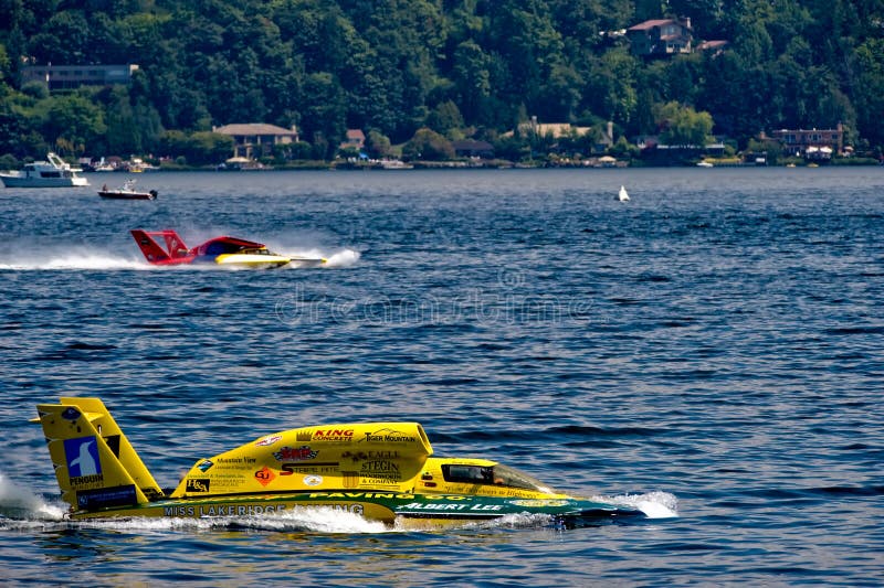 Hydro Race Starting Line Seafair Editorial Stock Image - Image of ...