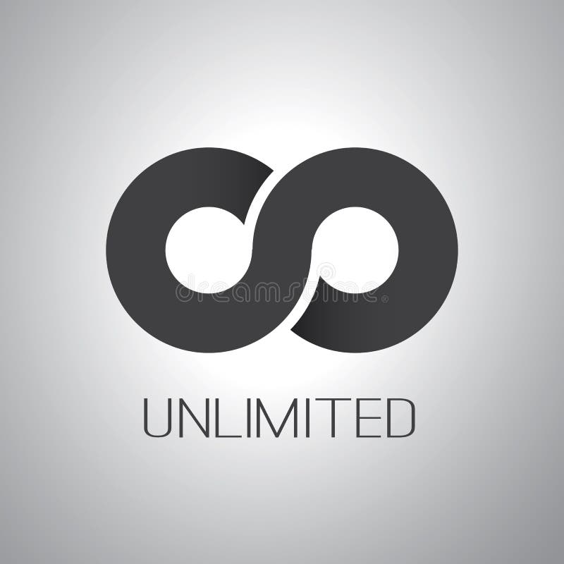 Unlimited Symbol Icon Design Stock Vector - Illustration of emblem ...
