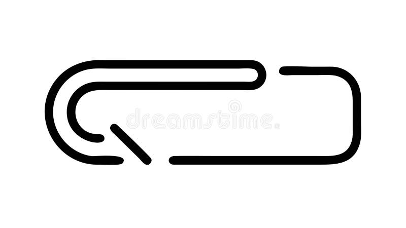 Unlinked Paperclip or Broken Link Icon, Open, Vector Design Generative ...