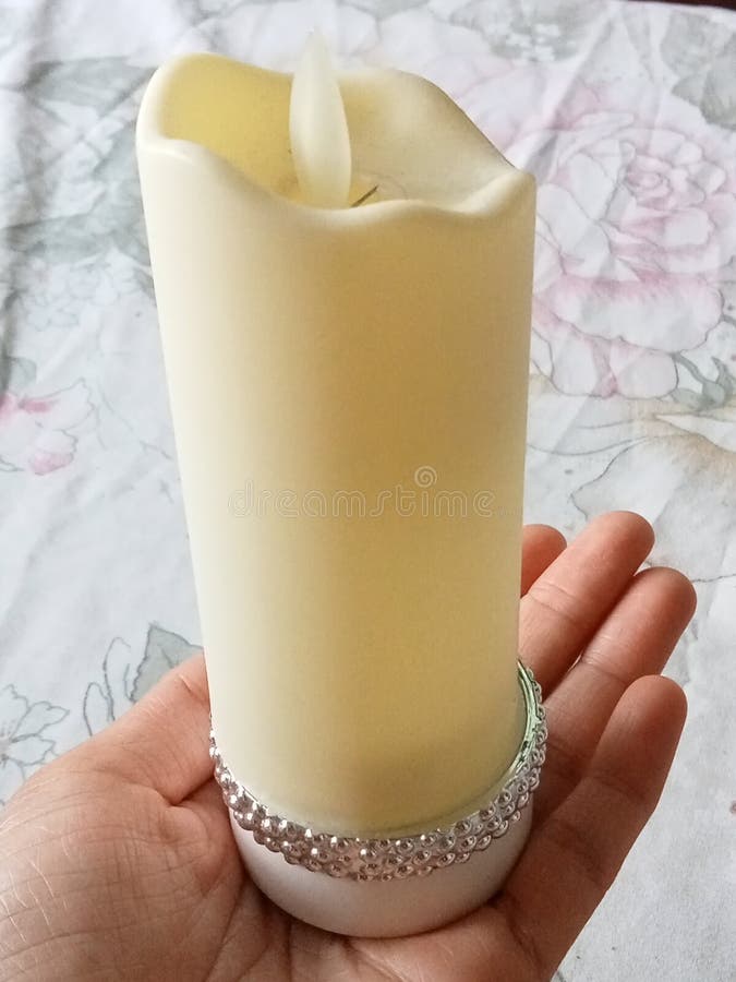 An unlit white candle stock image. Image of breakfast - 224094071