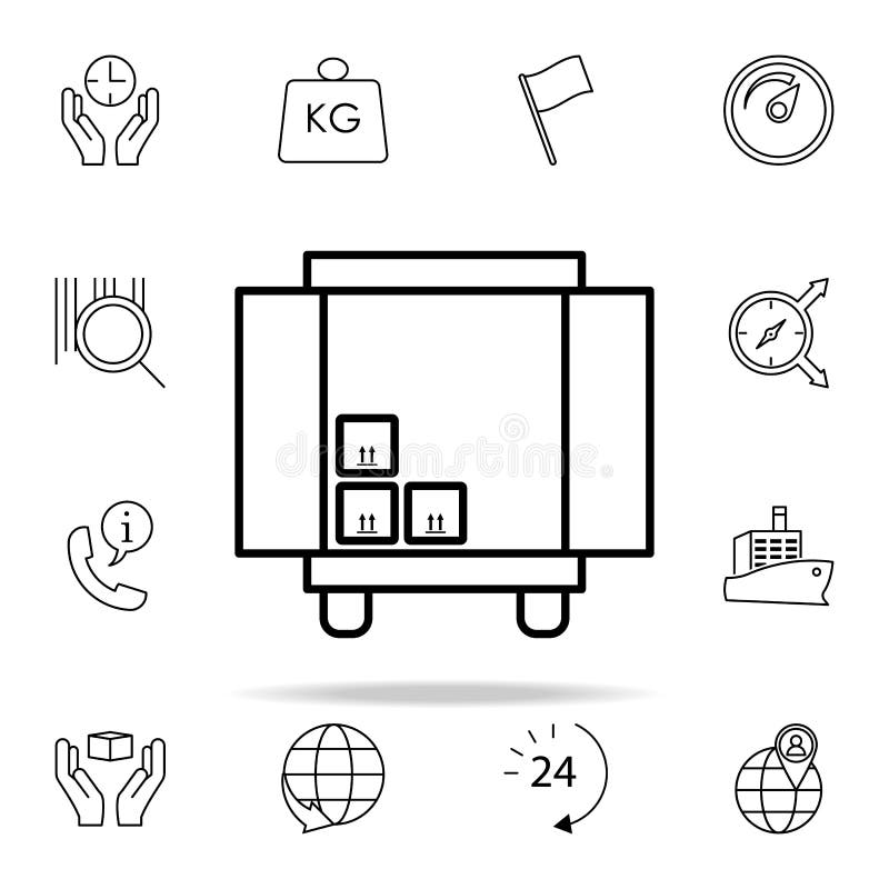 Truck Unload Icon Stock Illustrations – 309 Truck Unload Icon Stock ...