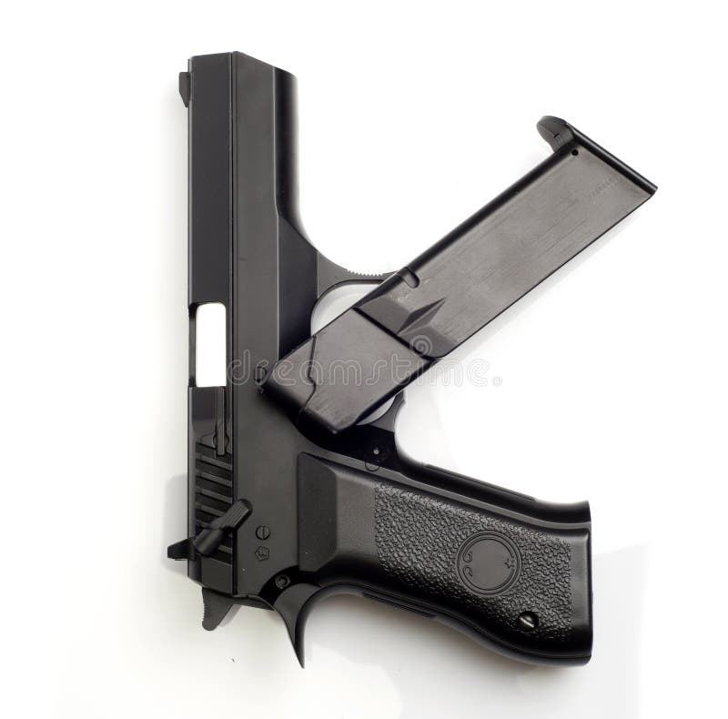 Unloaded Handgun stock image. Image of danger, safety - 8348907