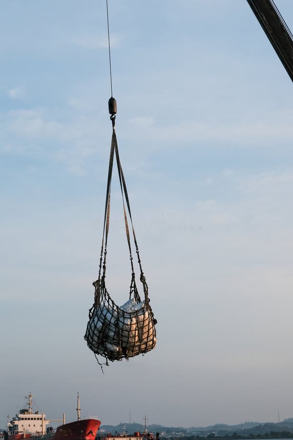 Unloading Activities at Port in Batam Editorial Image - Image of wind ...