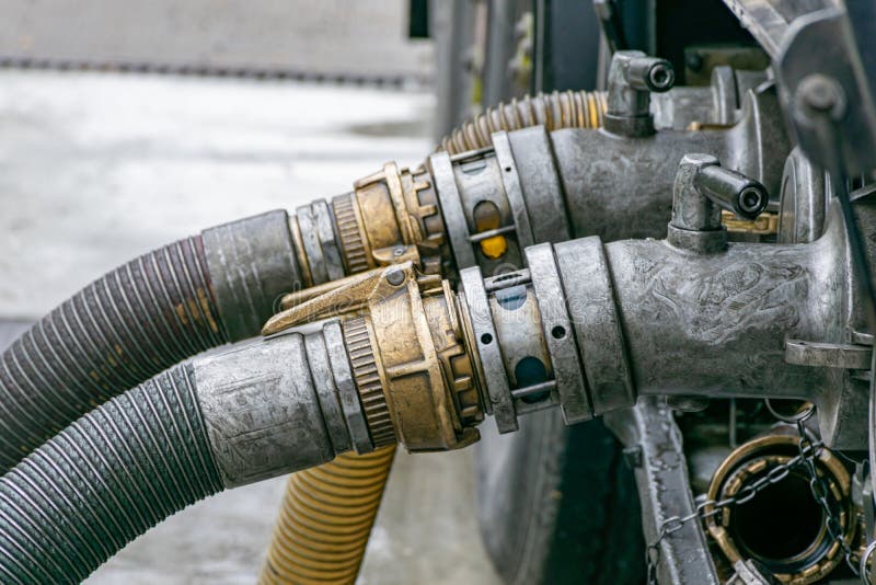 Unloading of fuels stock photo. Image of technology - 205361794