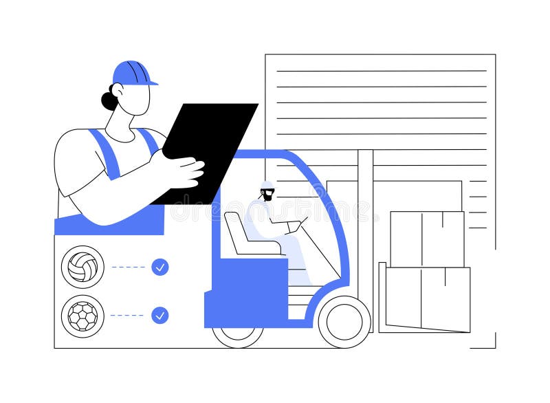 Merchandise Handling Isolated Cartoon Vector Illustrations. Stock ...