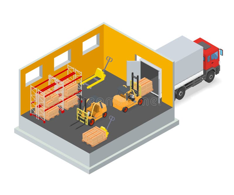 Unloading Truck Stock Illustrations – 4,673 Unloading Truck Stock ...