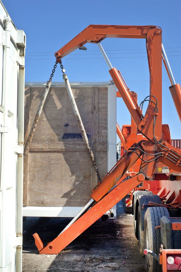 Unloading stock image. Image of transport, crane, industry - 36956087