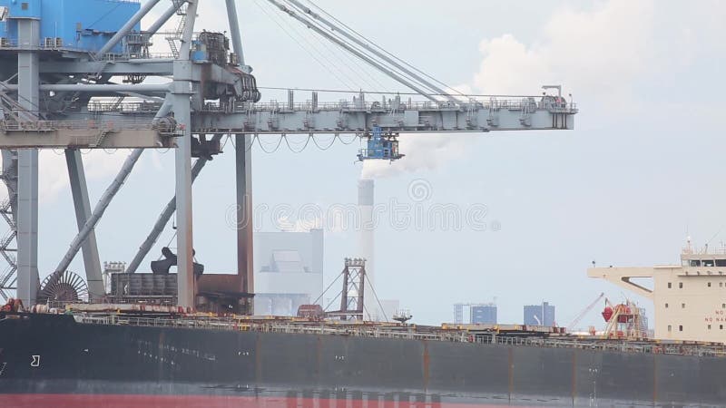 Lift for Unloading Cargo from Ships. Large Construction for ...