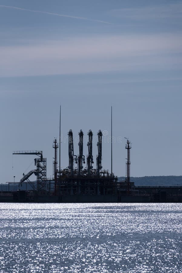 LNG TOWER stock photo. Image of ecology, flammable, commercial - 249235184