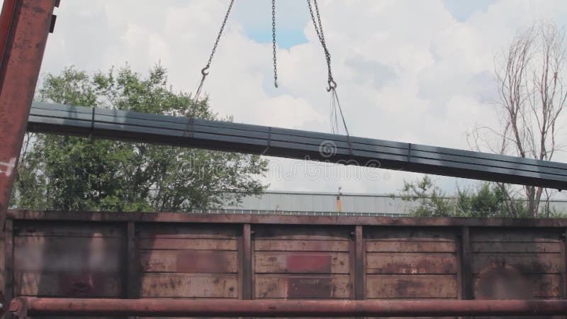 Panorama of Unloading Grain Trucks at Elevator on Elevating Hydraulic ...