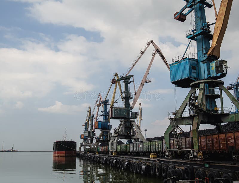 Unloading of a Tanker and Loading into a Freight Train at a Port of ...