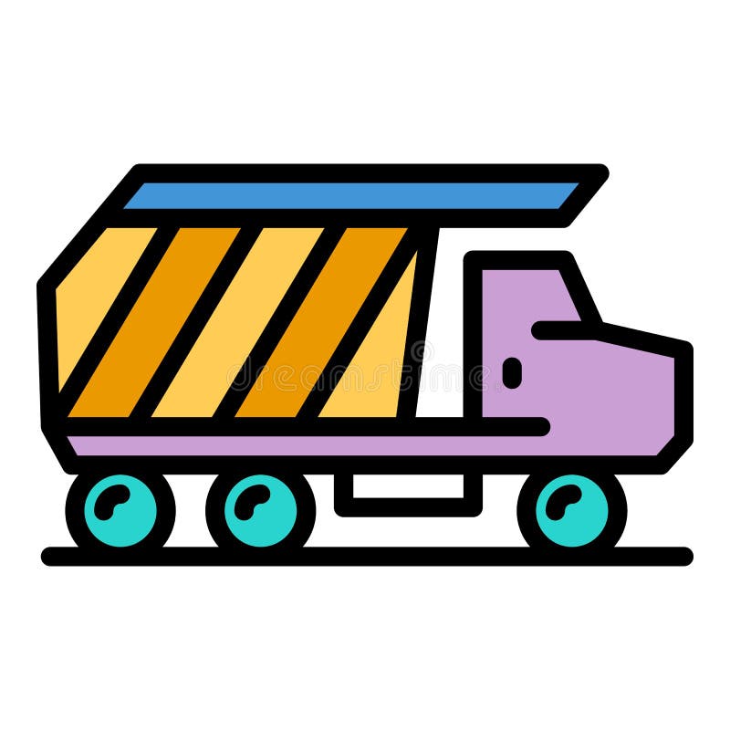 Tipper Icon in Filled, Thin Line, Outline and Stroke Style. Vector ...