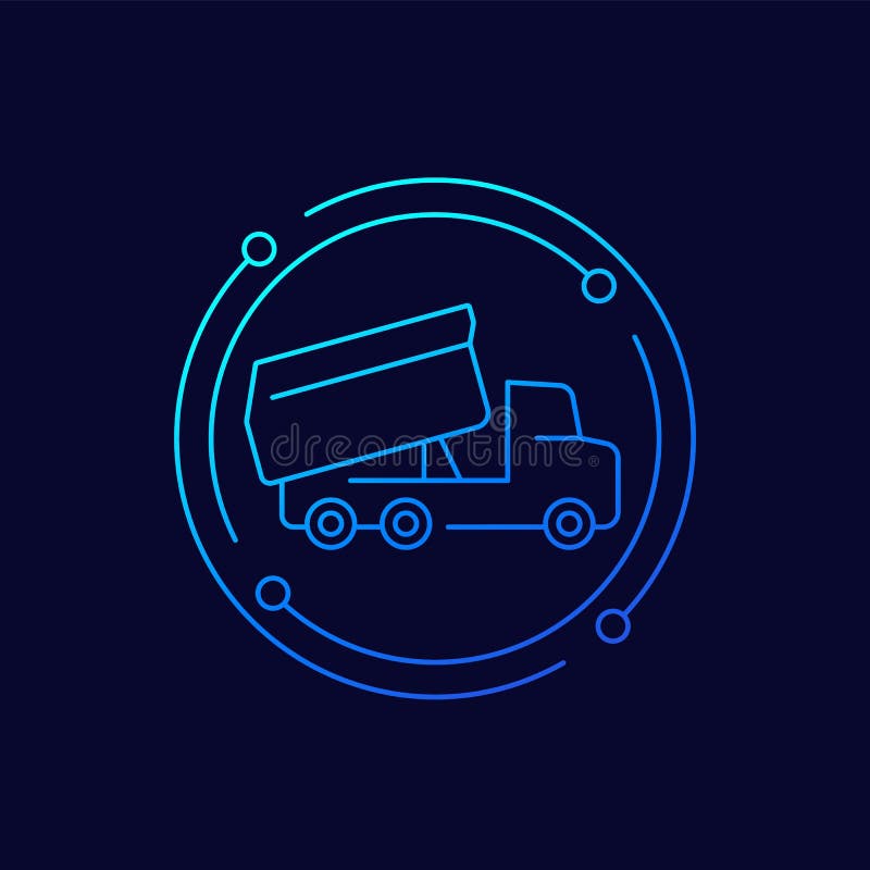 Transport Trailer Tipper Icon Stock Illustrations – 568 Transport ...