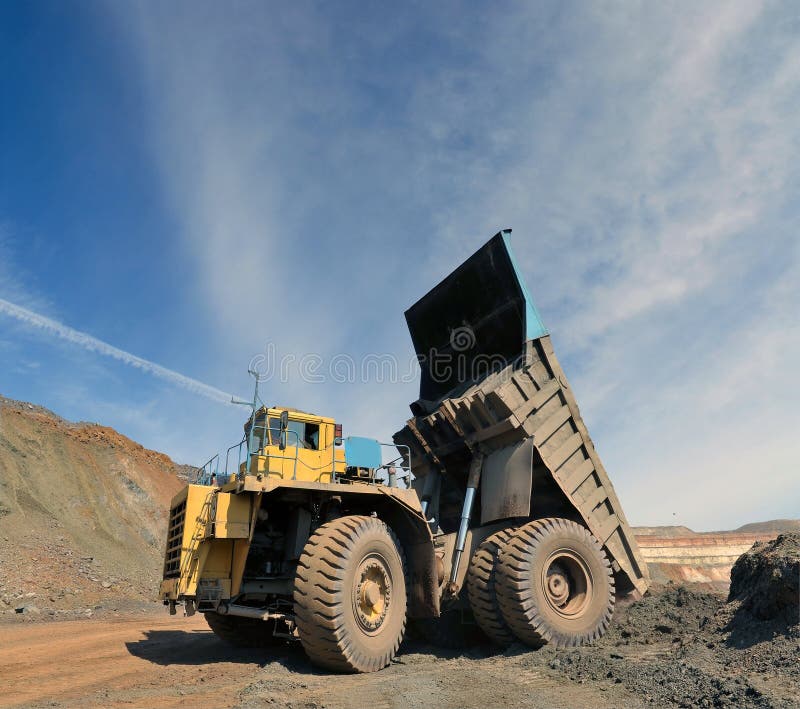 Unloading truck stock photo. Image of open, metal, technics - 19484018