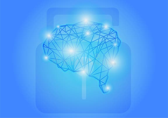 Unlock Brain To Infity of Knowledge.Unlock To Successful Stock Vector ...