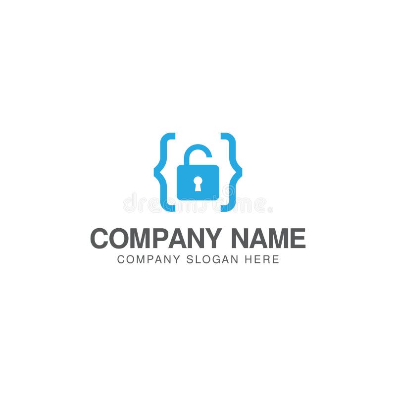 Unlock code logo design stock vector. Illustration of locker - 193210144