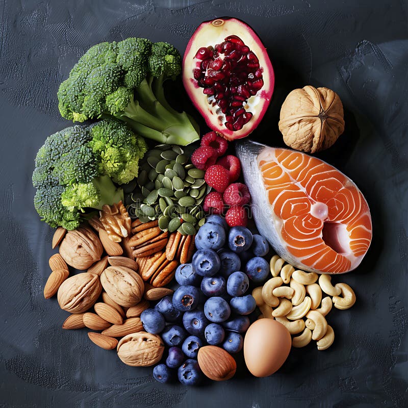 Unlock Cognitive Potential with Smart Brain Food Choices Stock Image ...