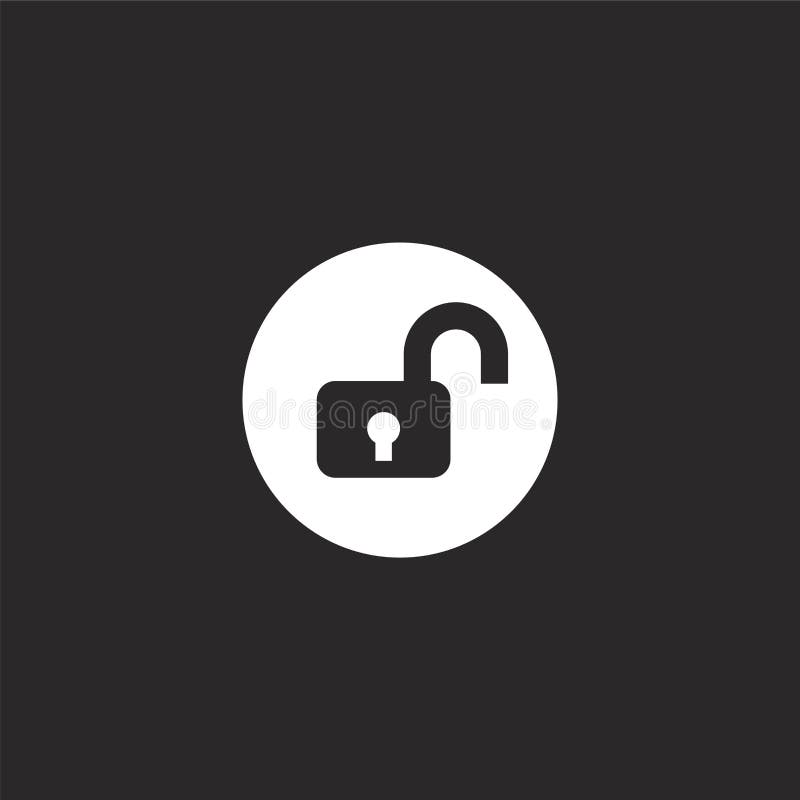 Unlock Icon. Filled Unlock Icon for Website Design and Mobile, App ... Unlock Icon. Filled Unlock Icon for Website Design and Mobile, App ...