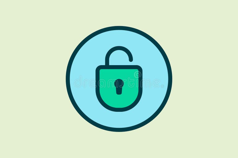Unlock Icon. Icon Related To UI Elements. Suitable for Web Site, App ...