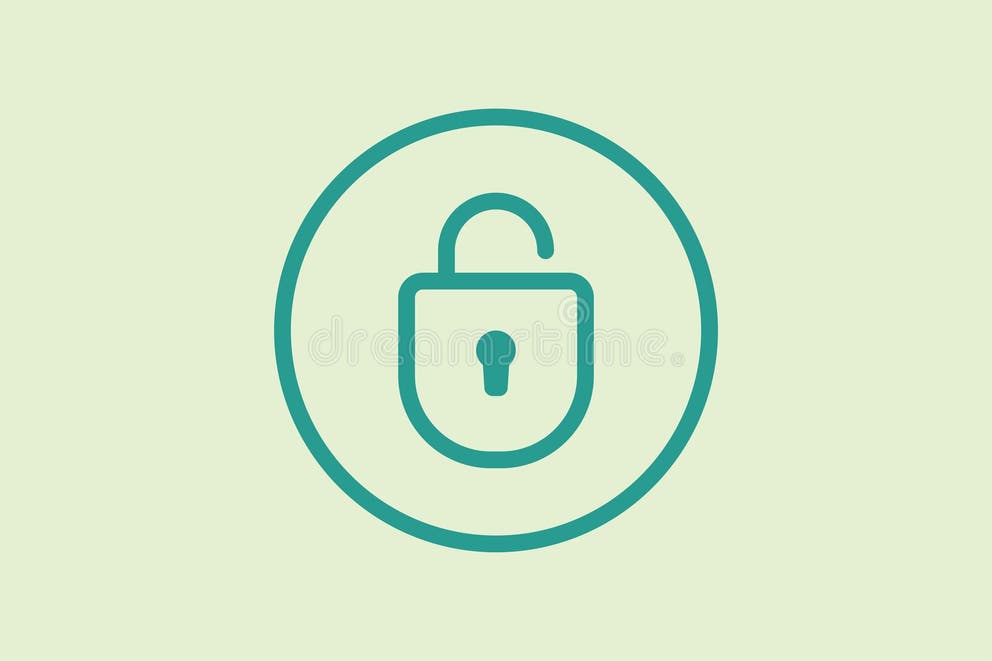 Unlock Icon. Icon Related To UI Elements. Suitable for Web Site, App, User Interfaces,element ...