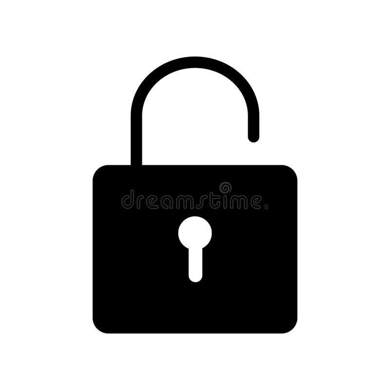 Unlock Icon Set. Unlocked Padlock Vector Symbol Stock Vector ...
