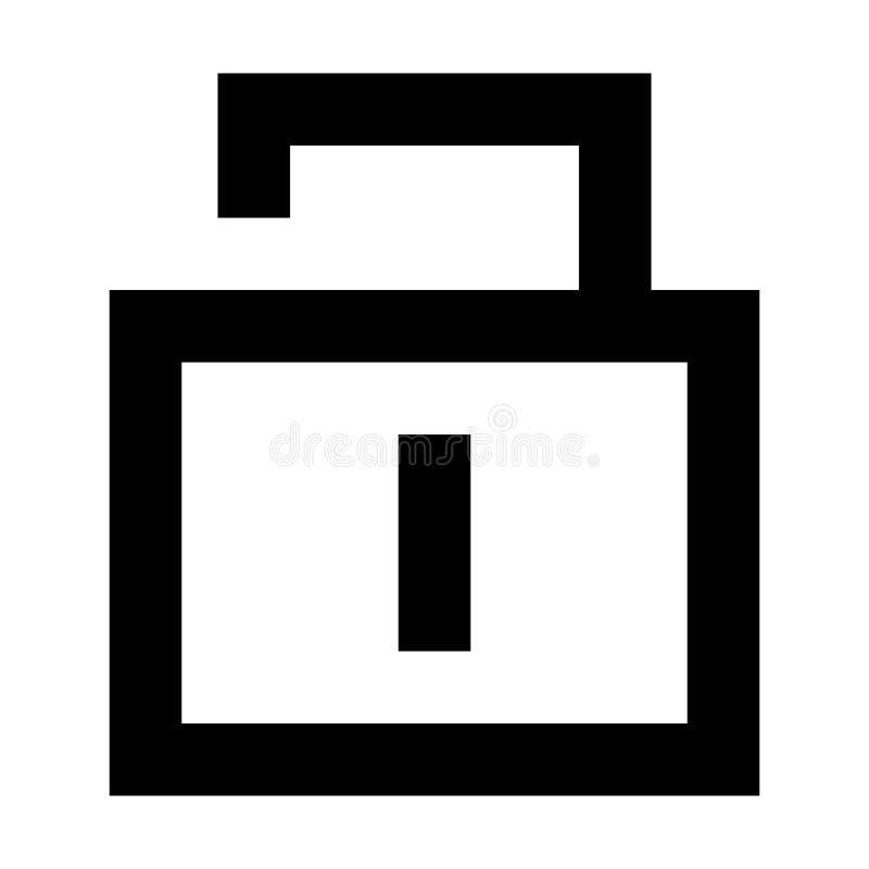 Unlock Icon. Suitable for Website UI Design Stock Vector - Illustration ...