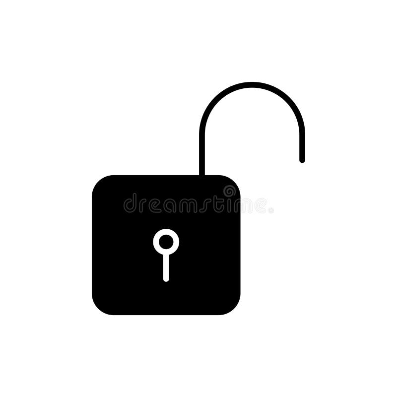 Unlock Icon Set. Unlocked Padlock Vector Symbol Stock Illustration ...