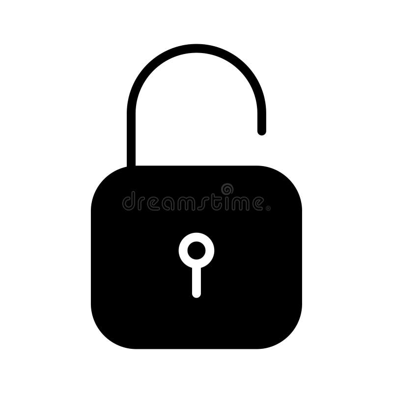 Unlock Icon Set. Unlocked Padlock Vector Symbol Stock Illustration ...