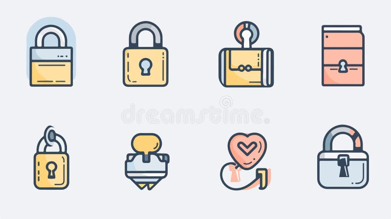 Unlock Icon for Web and UI Designers Stock Vector - Illustration of communication, data: 355745114