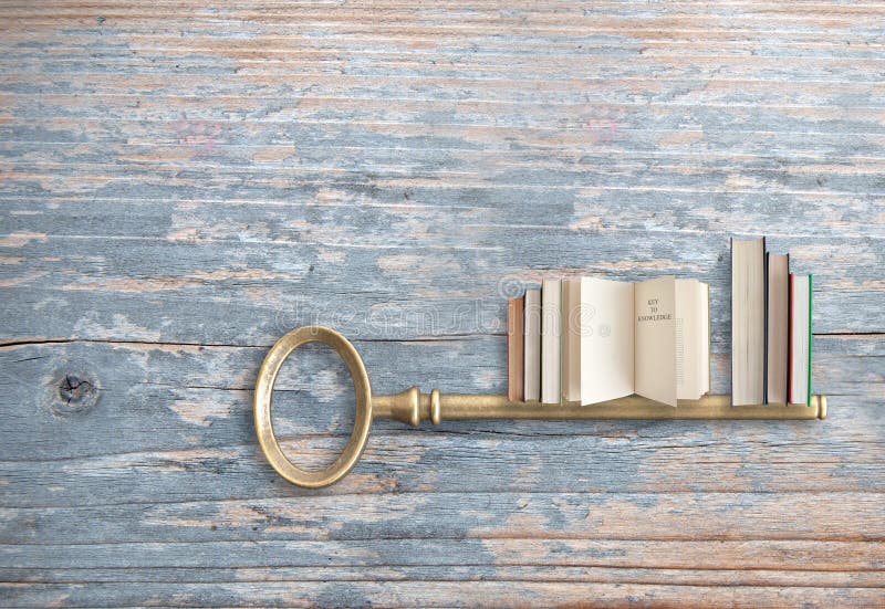 Unlock the Key To Knowledge Stock Photo - Image of storytelling ...